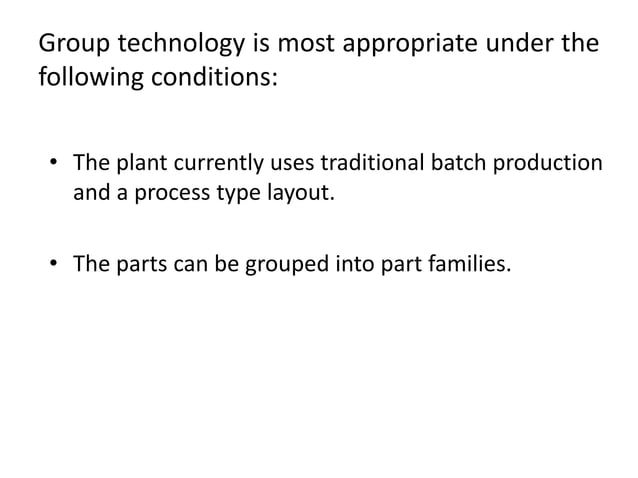 Group Technology