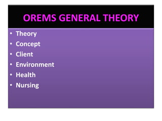 OREMS THEORY | PPT