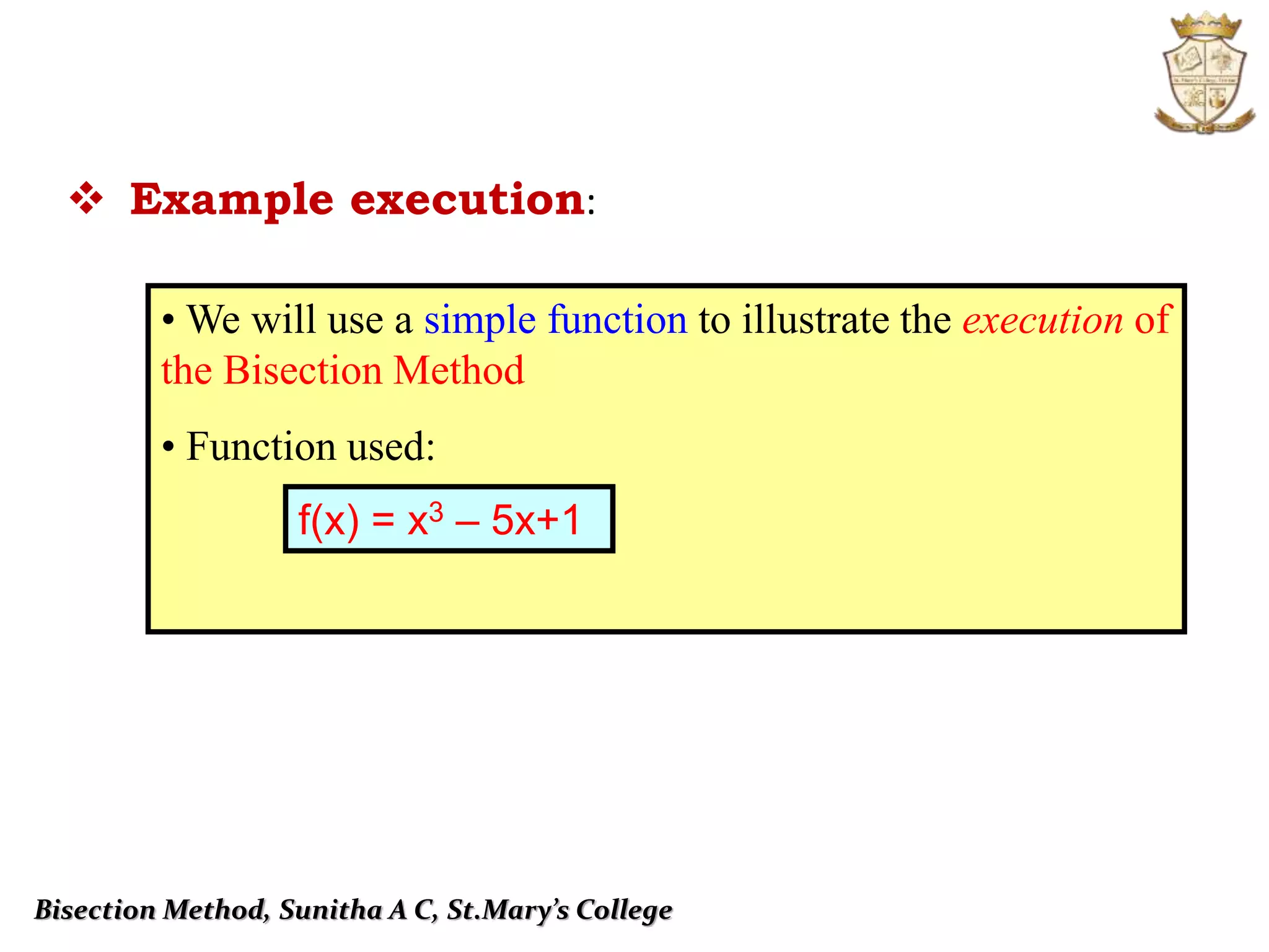 BISECTION METHOD | PPTX