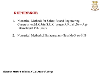 BISECTION METHOD | PPTX