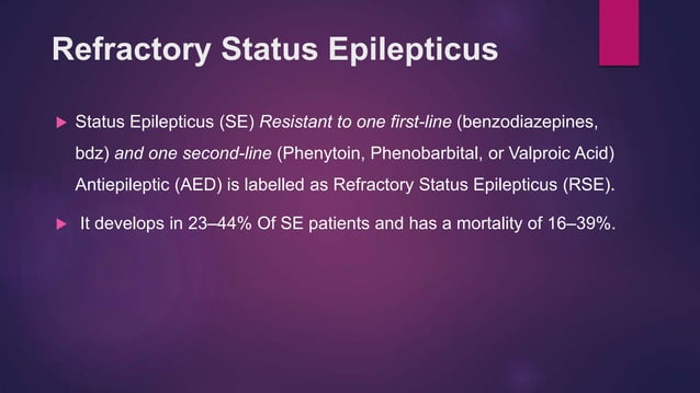 status epilepticus presentation | PPTX | Brain and Nervous System ...