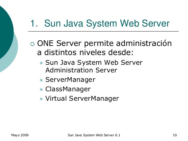Sun Java System Web Server 6.1