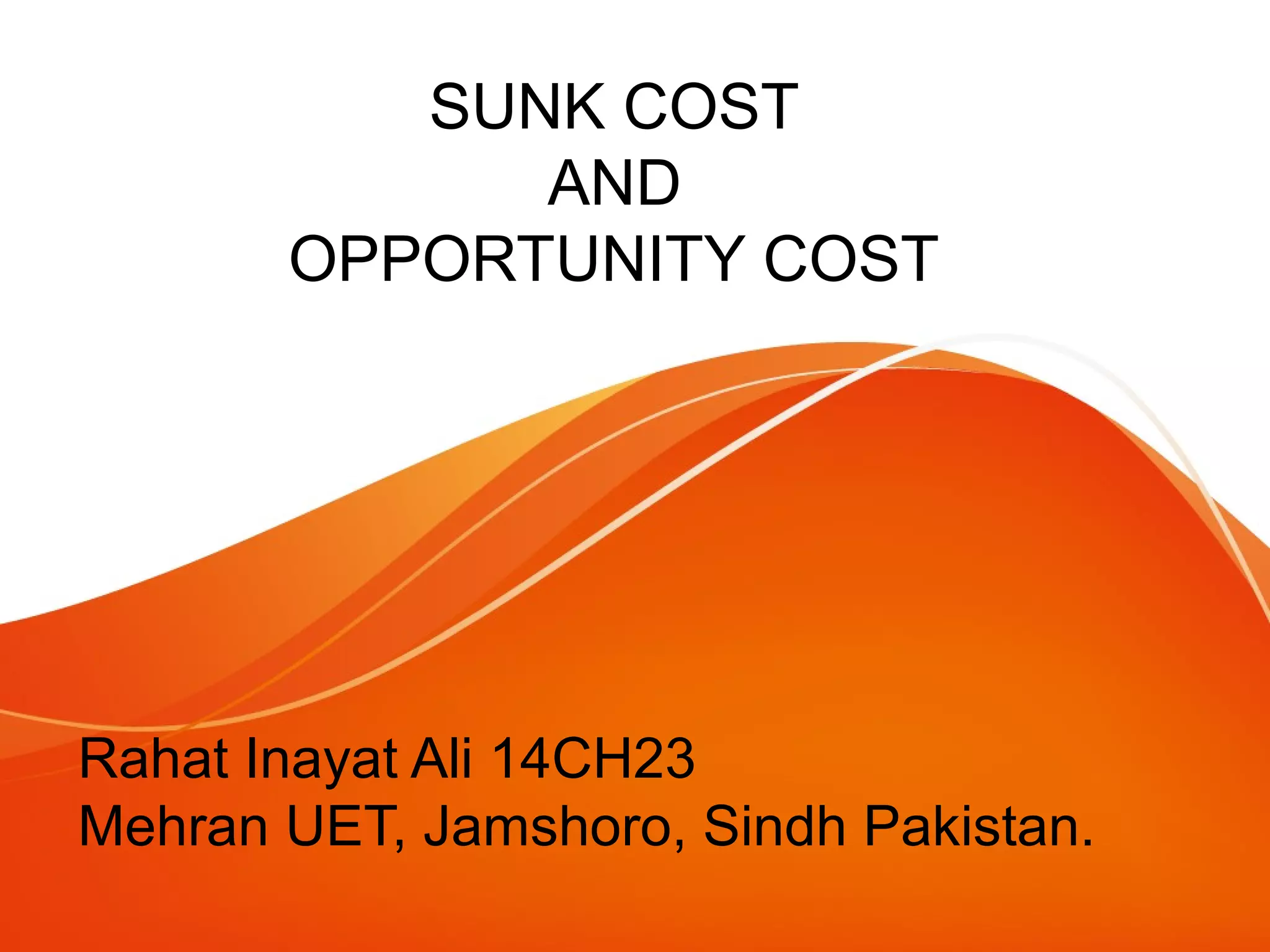 Sunk cost | PPT