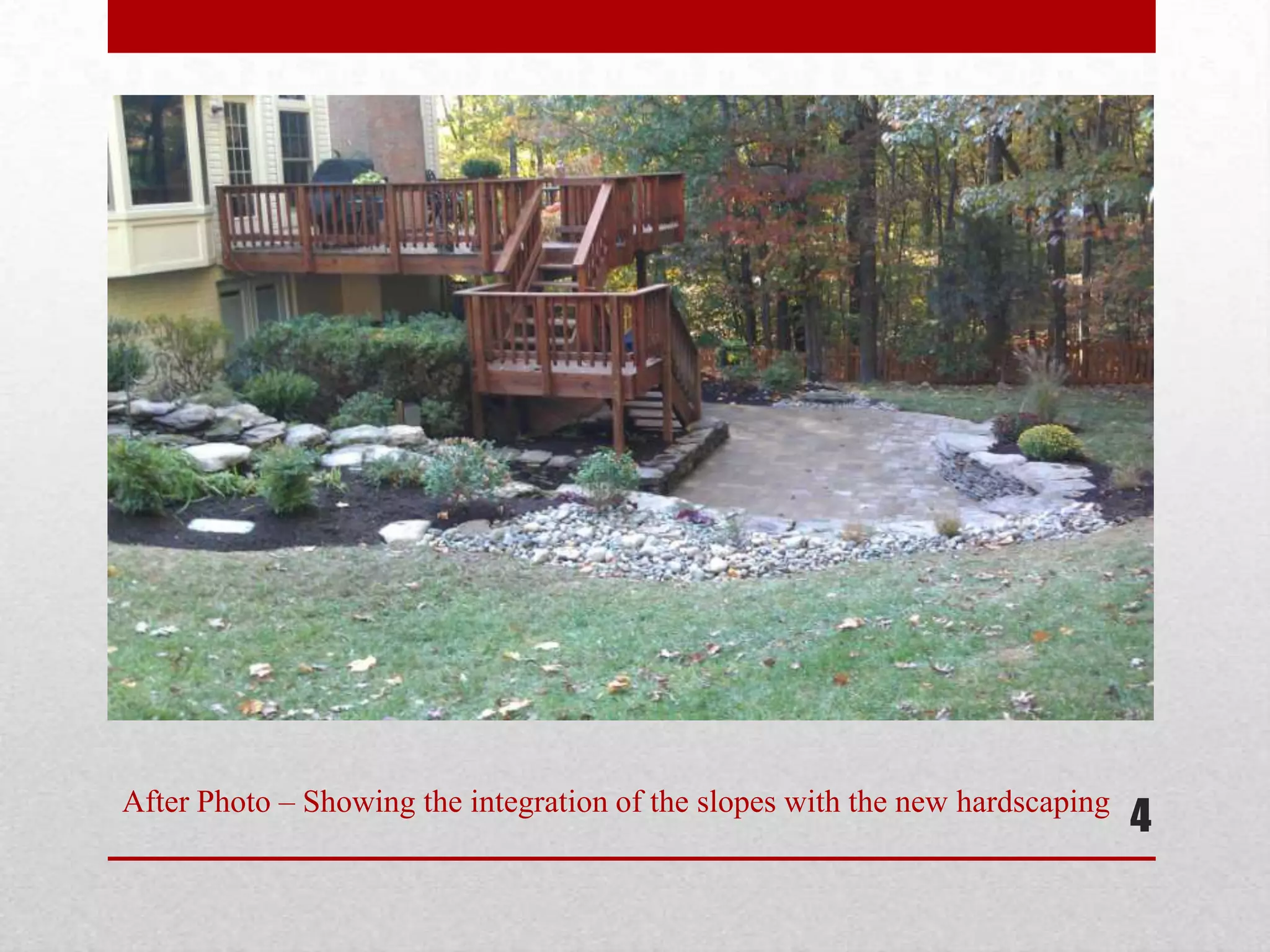 Sunken patio with negative edge waterfeature | PPTX
