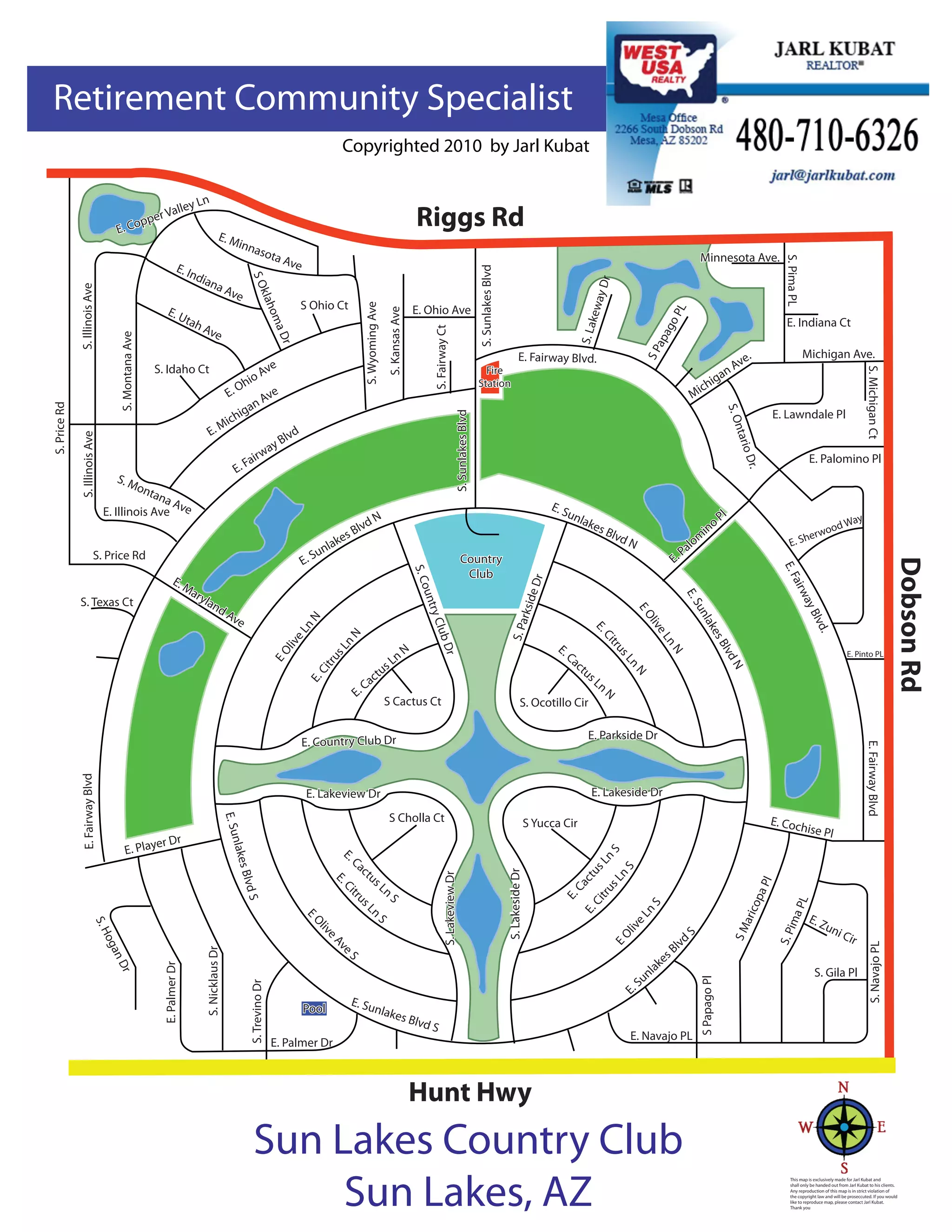 Sun lakes Country Club Community Map | PDF