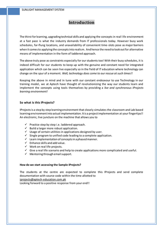 Sunlight documentation | DOCX