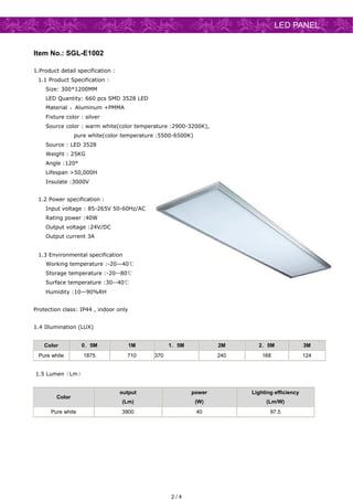 LED Panel Ceiling Lights | PDF