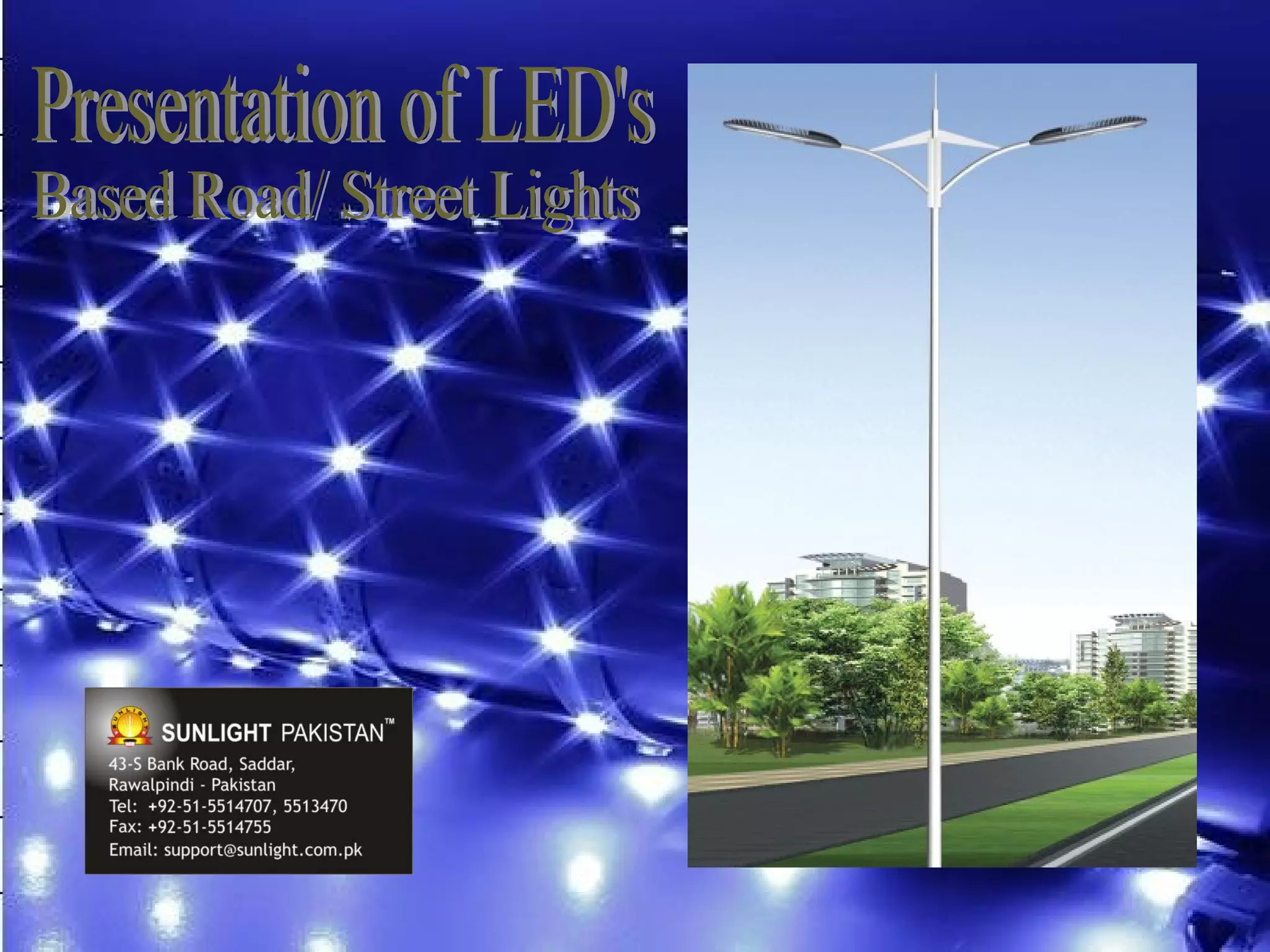 Sunlight led street light catalogue 2010 12 | PPT