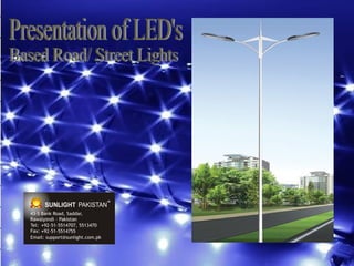 Sunlight led street light catalogue 2010 12 | PPT