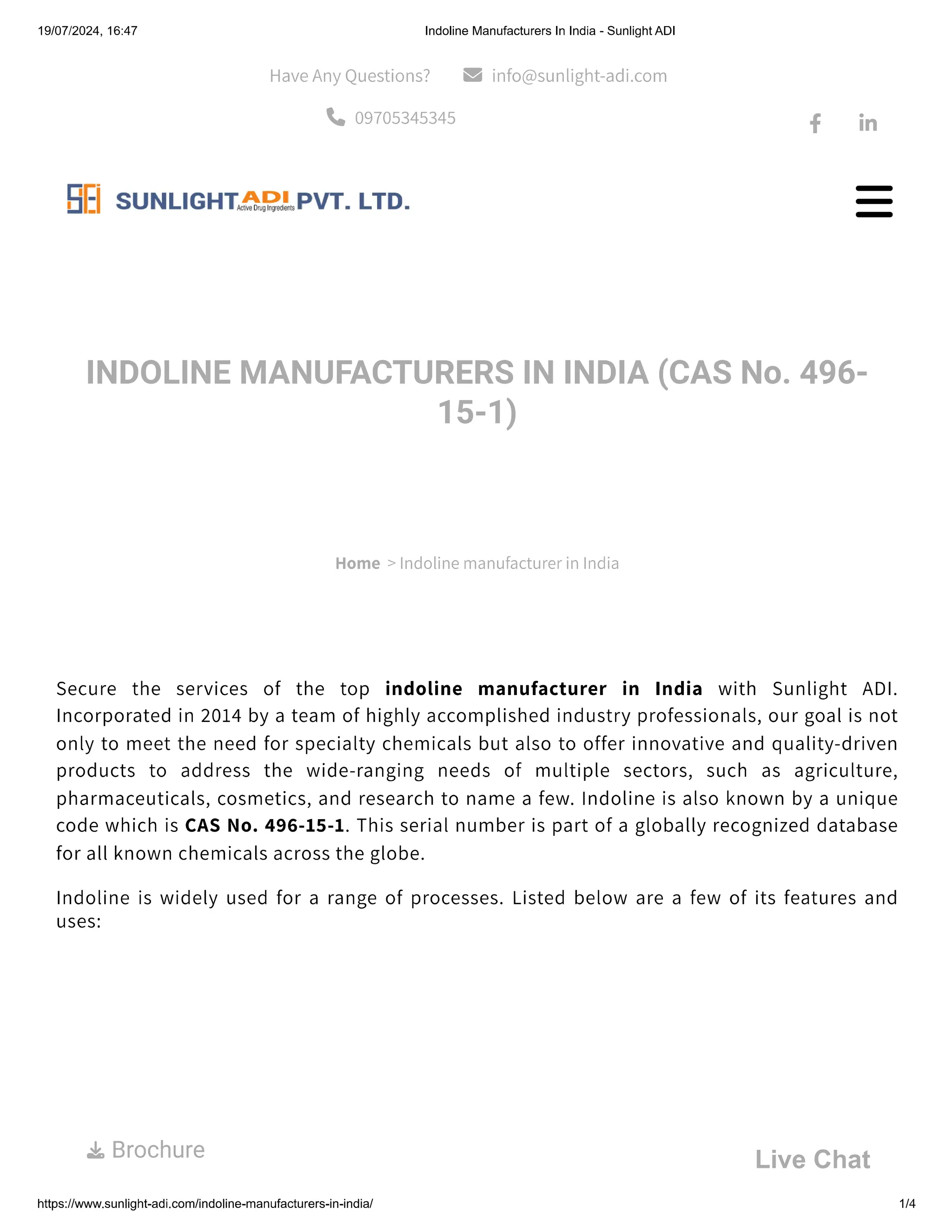 sunlight pdf1.pdf Sunlight ADI's Indoline | PDF