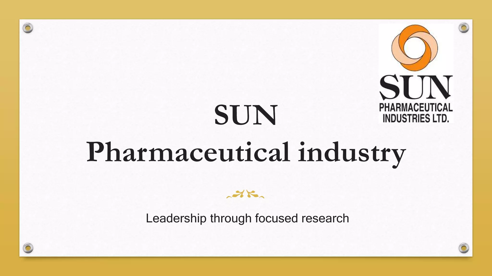 Sun Pharma Vs Lupin Pharma | PPTX | Pharmaceutical Industry | Industries