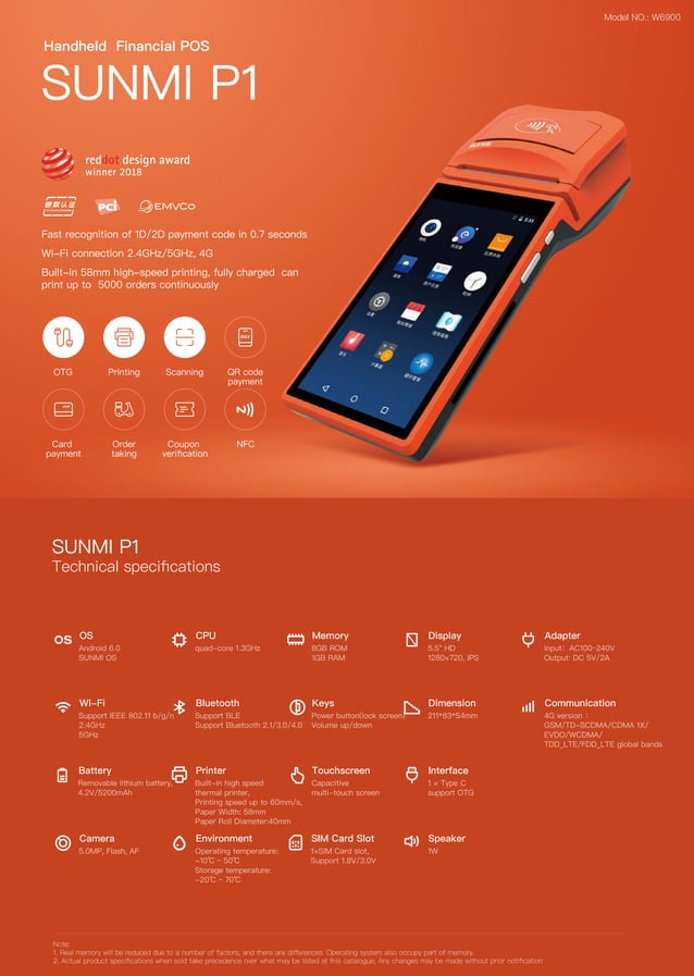 Sunmi p1 | PDF | Smartphones | Consumer Electronics