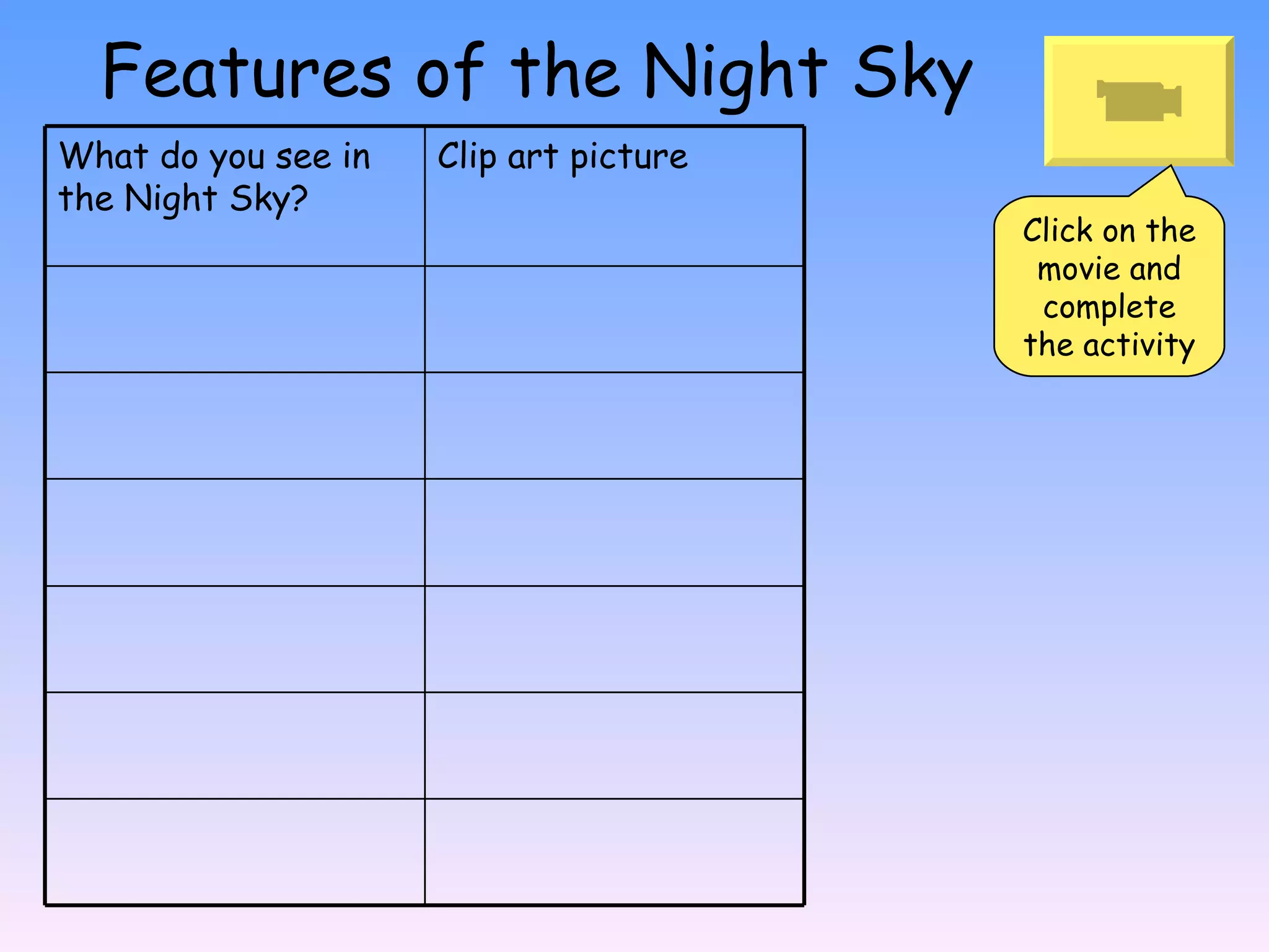 Sun moon stars project template | PPT