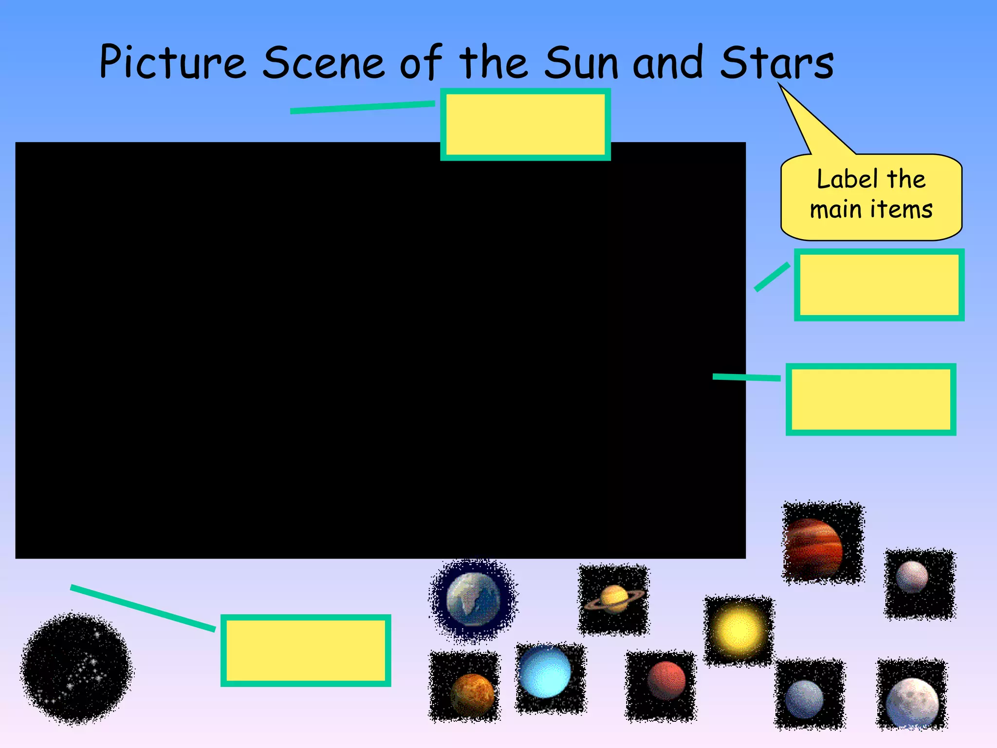 Sun moon stars project template | PPT