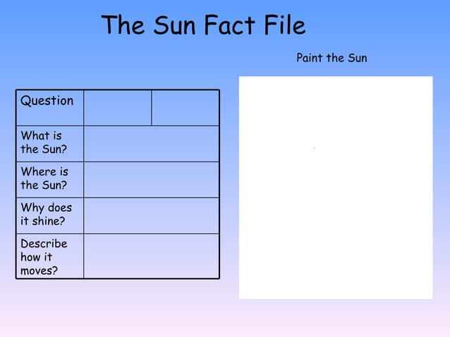 Sun moon stars project template | PPT