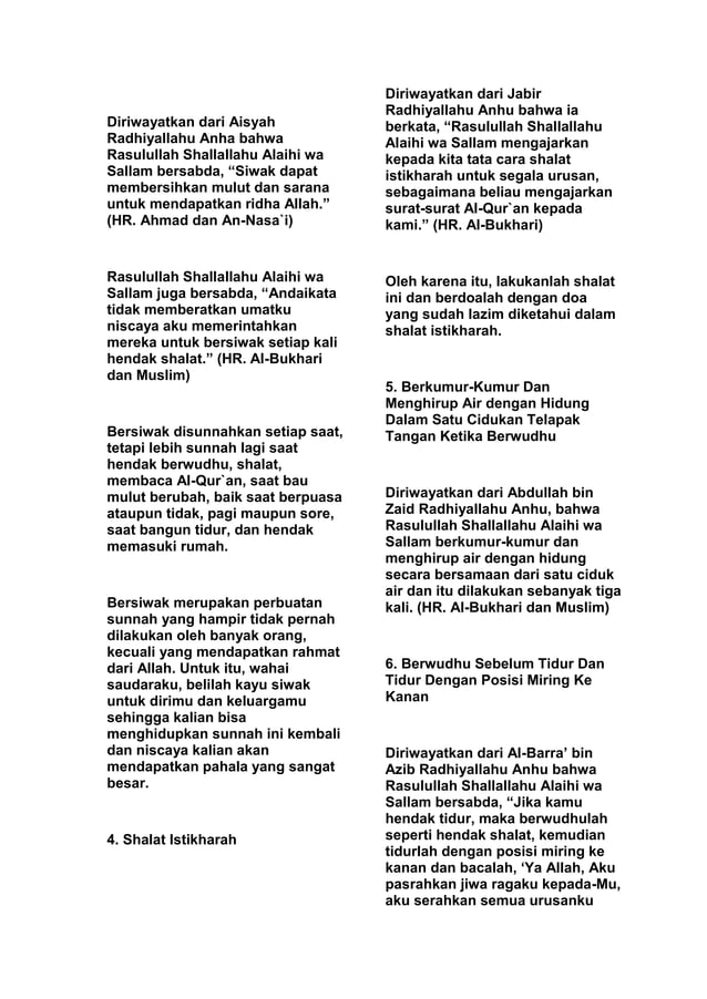 Sunnah nabi muhammad | PDF