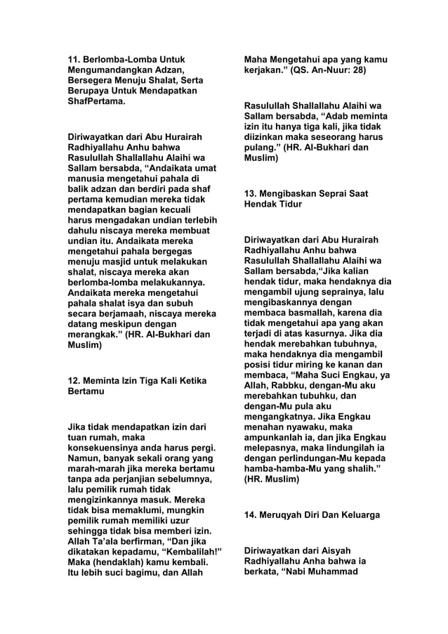 Sunnah nabi muhammad | PDF