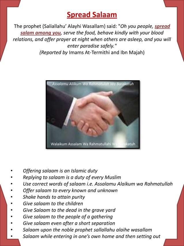 Sunnah of Prophet Muhammad (SWS) | PPSX | Islam | Religion & Spirituality