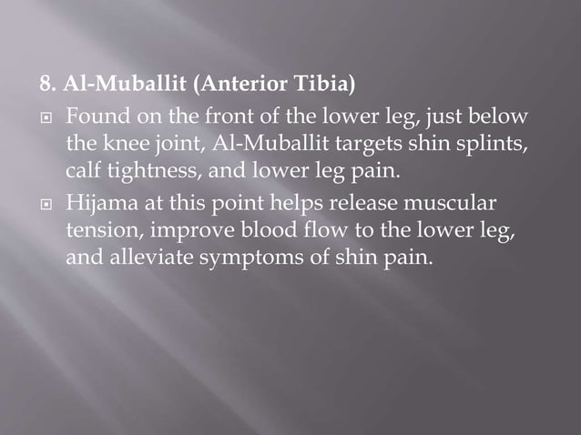 12 sunnah points of cupping or hijama therapy | PPTX | Death, Injury ...