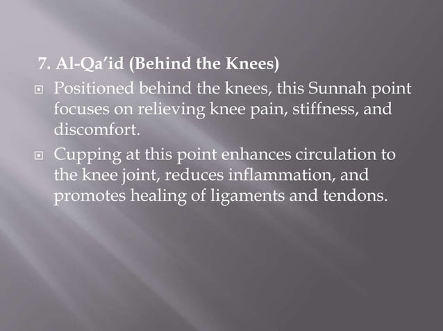 12 sunnah points of cupping or hijama therapy | PPTX | Death, Injury ...