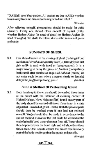 Sunnats (SUNNAT AN NABI SAV) | PDF
