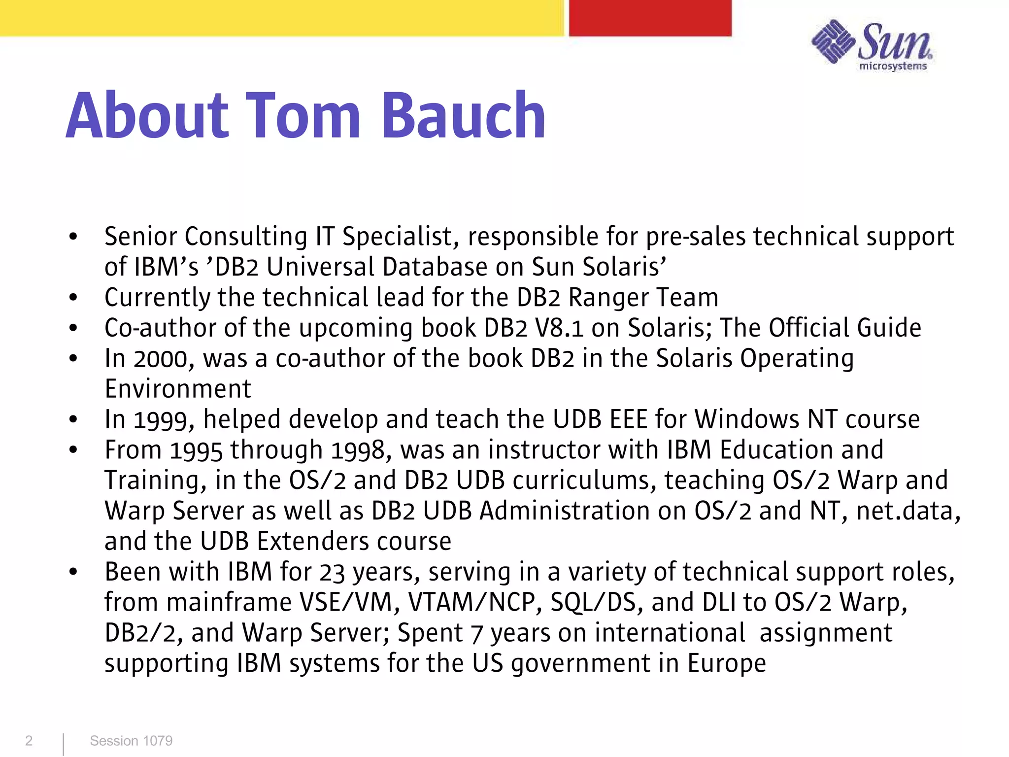 Tuning DB2 in a Solaris Environment | PDF