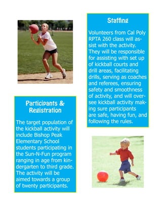 Youth Kickball Program Plan | PDF