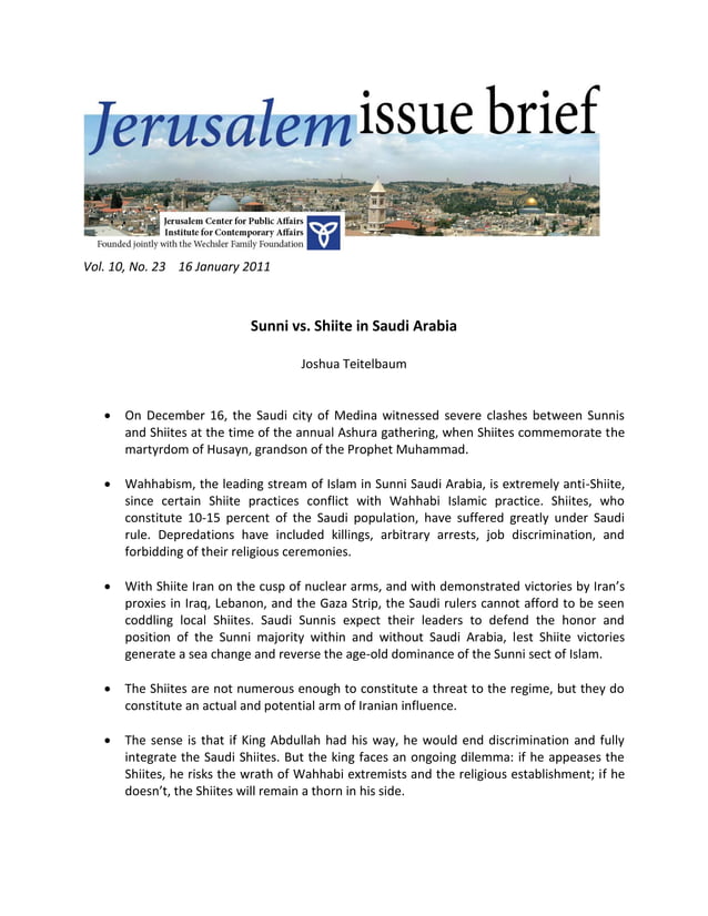 Sunni vs shiite | PDF