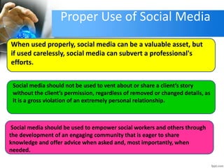 social work and social media | PPTX