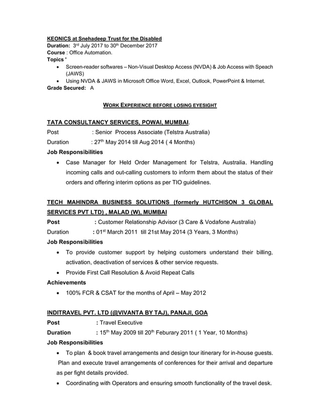 Sunny resume april 2021 | PDF