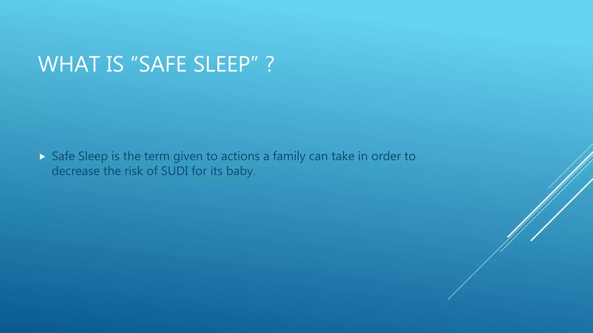 Safe Sleep Presentation | PPTX