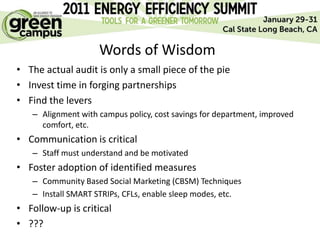 Office Energy Audit: Best Practices in Workplace Assessment | PDF