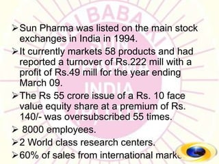 Sunpharma | PPTX