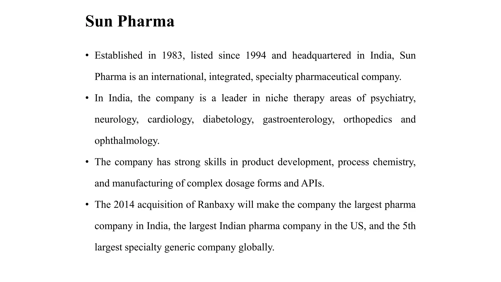 Sun pharma ranbaxy acquition | PPTX