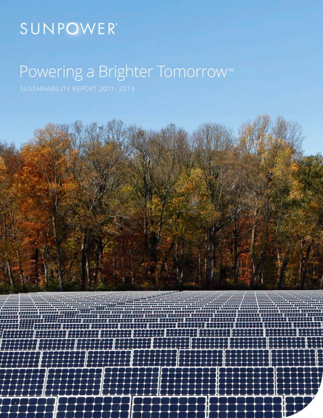 Sunpower corporation sustainability report | PDF