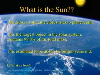 Sun's Effect on Weather | PPT