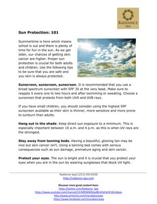 Sun Protection: 101 | PDF