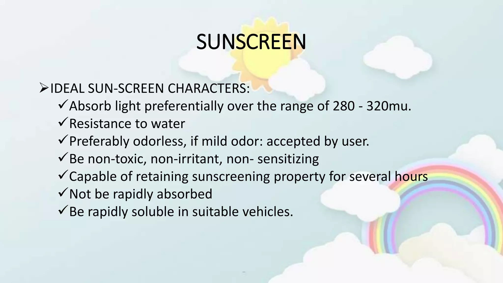 Sun Protection (Classification of Sunscreen and SPF) | PPTX