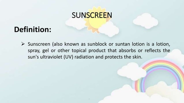 Sun Protection (Classification of Sunscreen and SPF) | PPTX