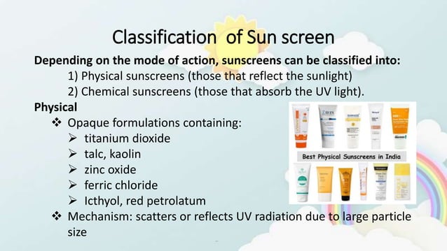 Sun Protection (Classification of Sunscreen and SPF) | PPTX