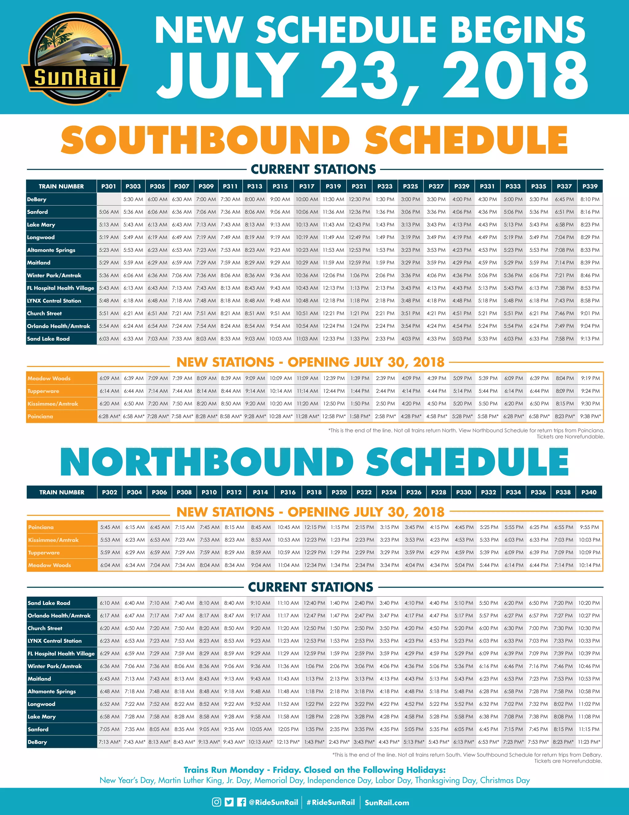 SunRail Schedule | PDF