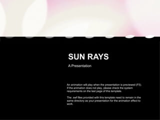 Sun Rays | PPT