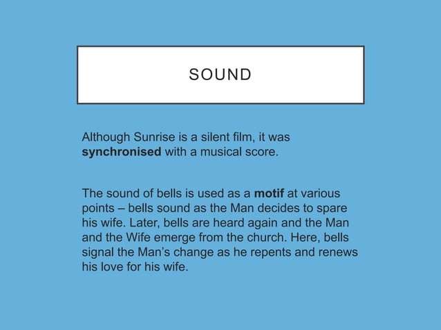 Sunrise: A Tale of Two Humans (1927) Micro elements analysis | PPTX