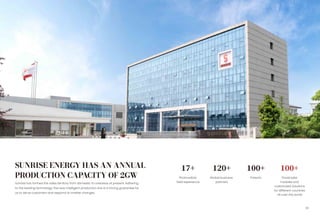 Sunrise company brochure | PPT