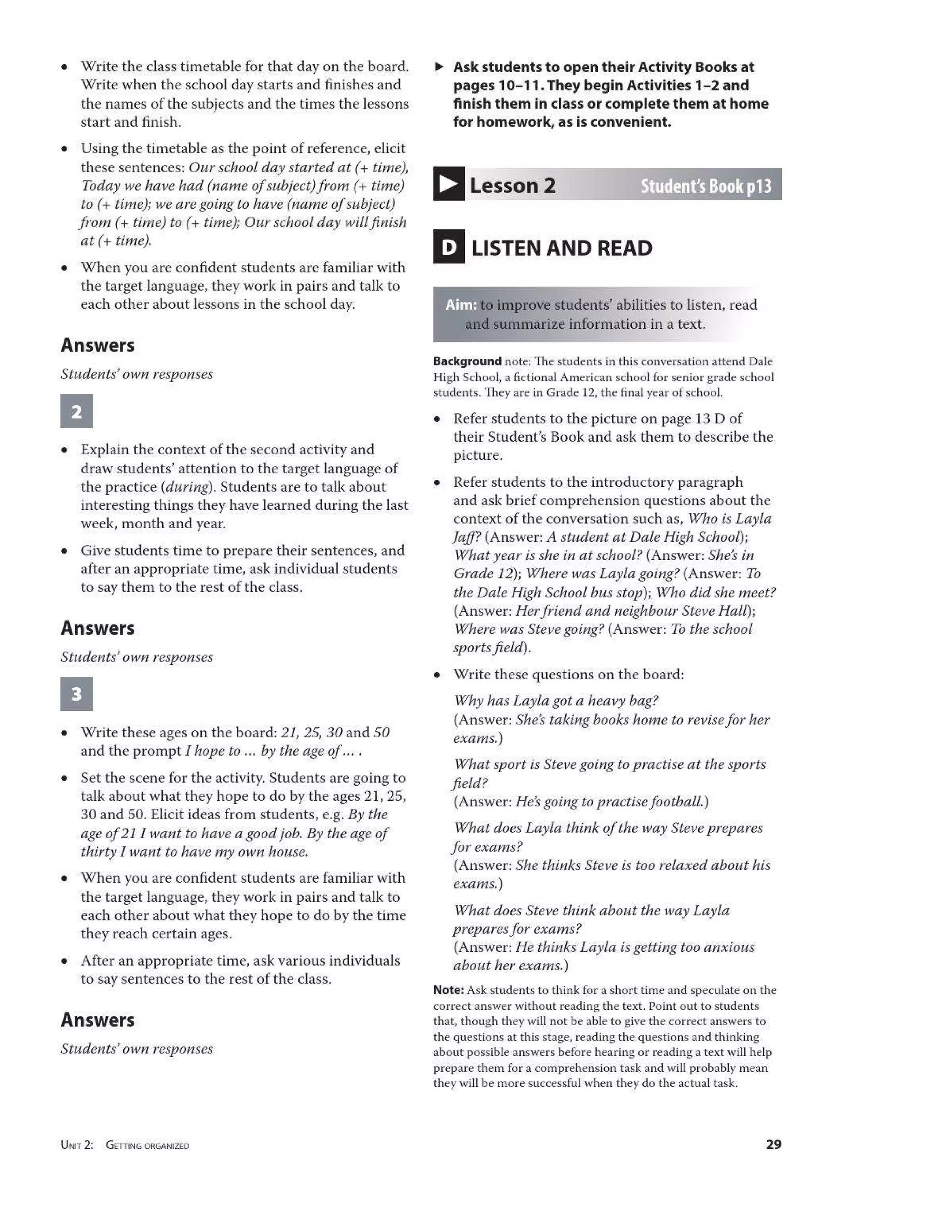 Sunrise 12 Teacher's Book | PDF