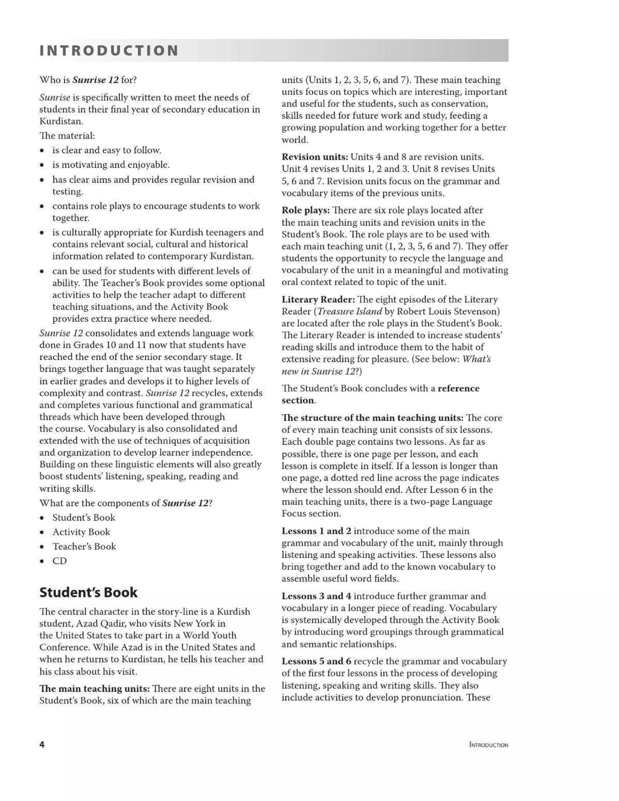 Sunrise 12 Teacher's Book | PDF