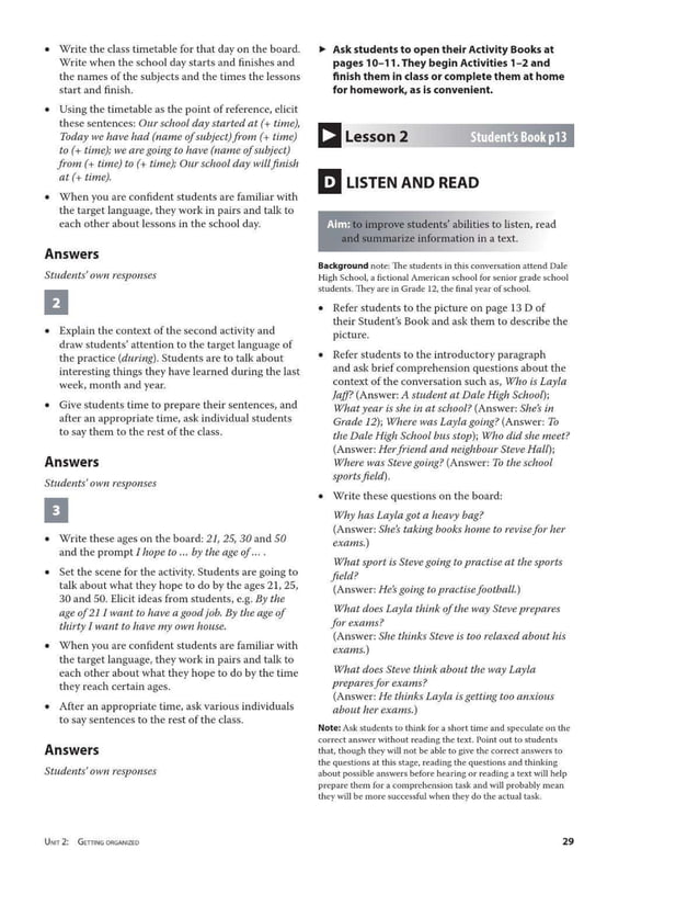 Sunrise 12 Teacher's Book | PDF