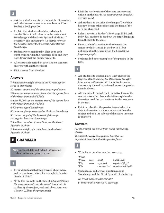 Sunrise 12 Teacher's Book | PDF