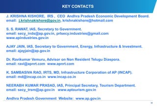 Sunrise Andhra Pradesh- Presentation by Mr. J. Krishna Kishore IRS, CEO ...