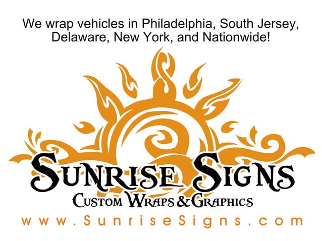 Sunrise Signs Vehicle Wrap Rainbow | PPT